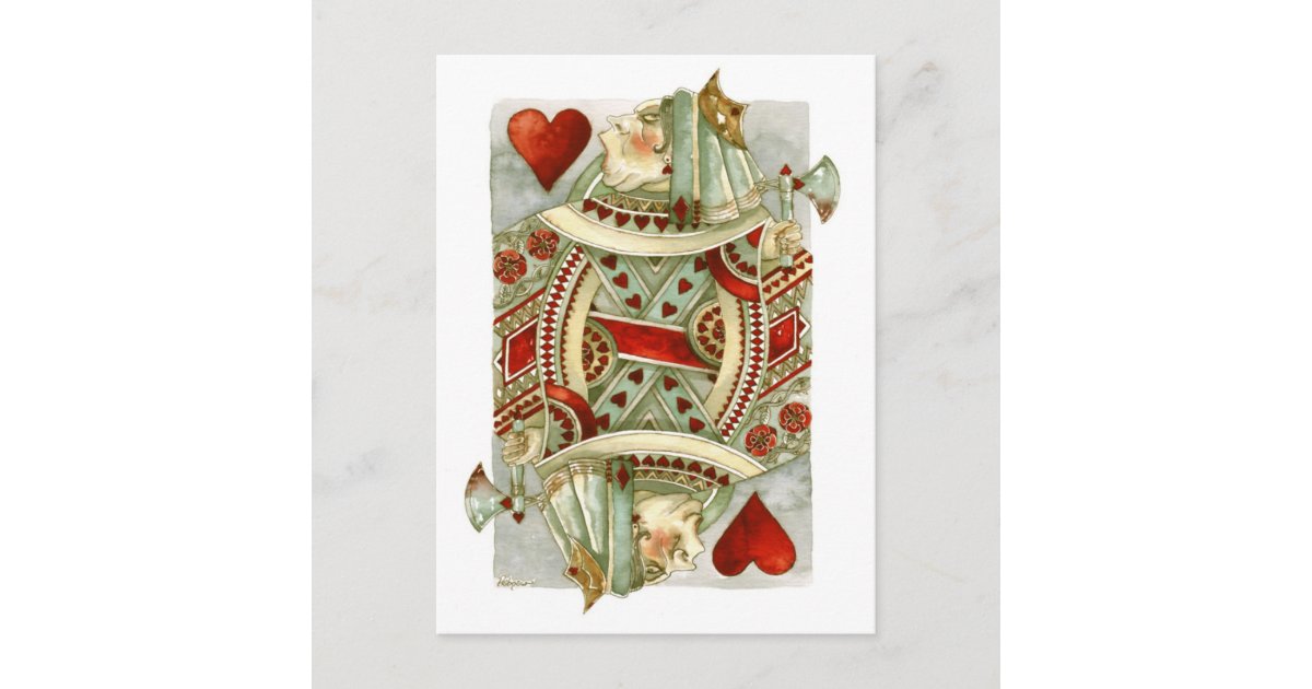 Wonderland Queen of Hearts Postcard | Zazzle