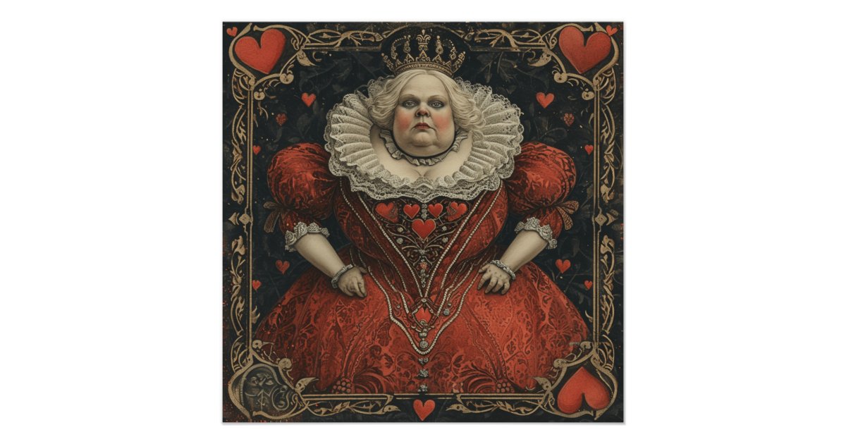 Wonderland Queen of Hearts: Wonderland Sovereign Poster | Zazzle