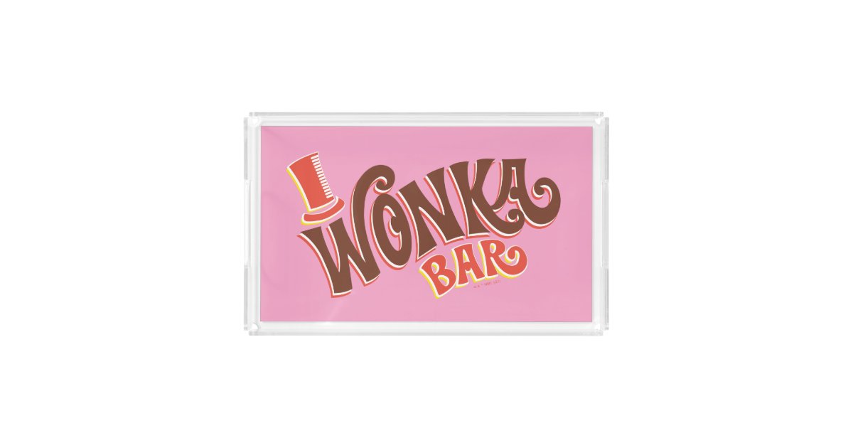 Wonka Bar Logo Acrylic Tray | Zazzle