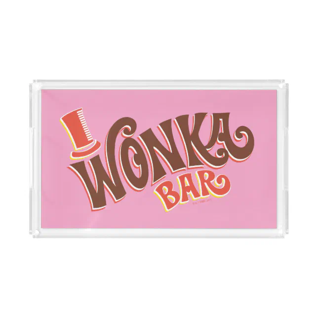 Wonka Bar Logo Acrylic Tray | Zazzle