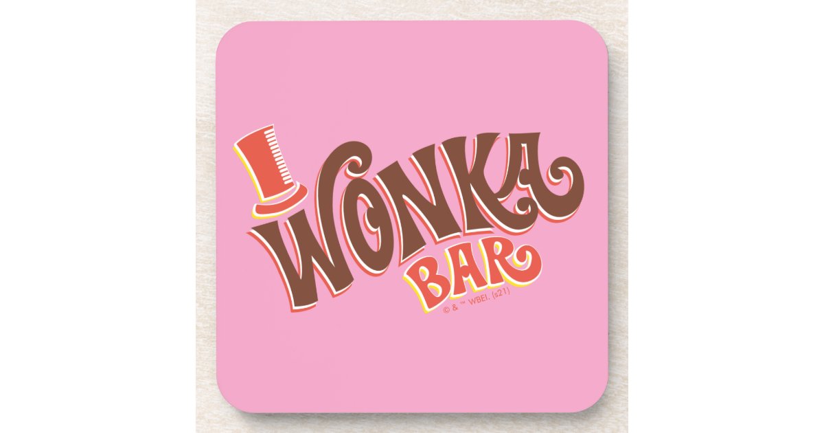 Wonka Bar Logo Beverage Coaster | Zazzle