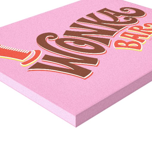 Wonka Bar Logo Canvas Print | Zazzle