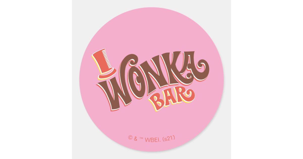 Wonka Bar Logo Classic Round Sticker | Zazzle.com