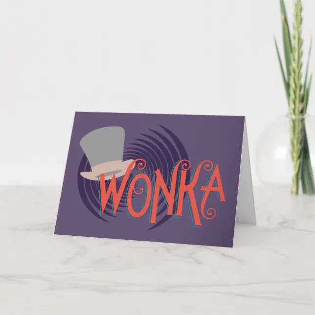 Wonka Spiral Logo Card | Zazzle