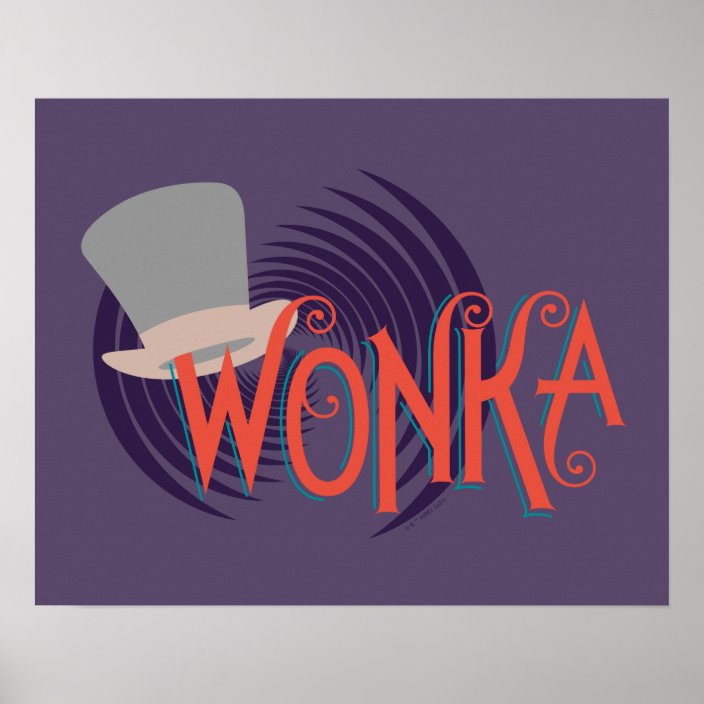 Wonka Spiral Logo Poster | Zazzle.com