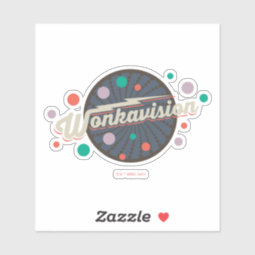 Wonkavision Logo Sticker | Zazzle