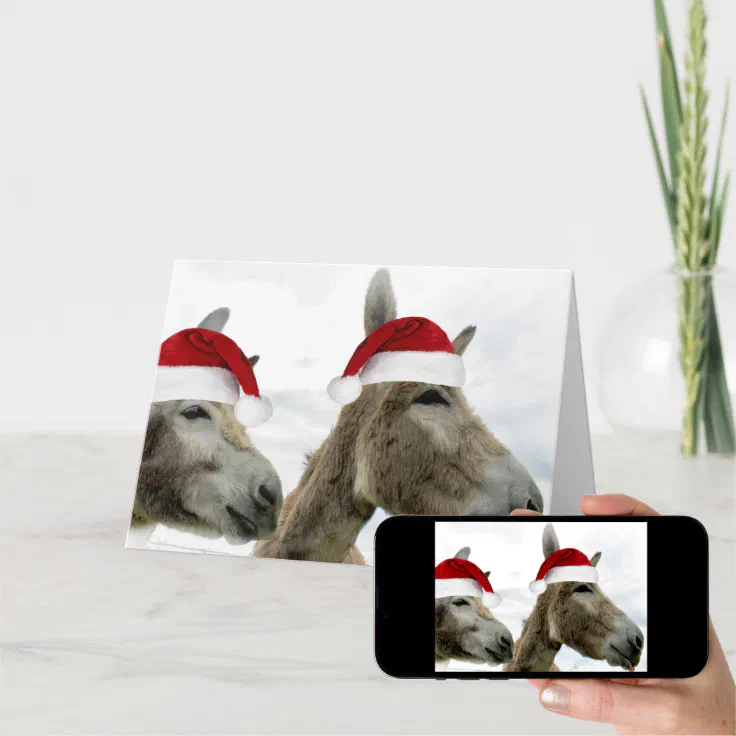 Wonkey Donkey Wishes Holiday Card | Zazzle