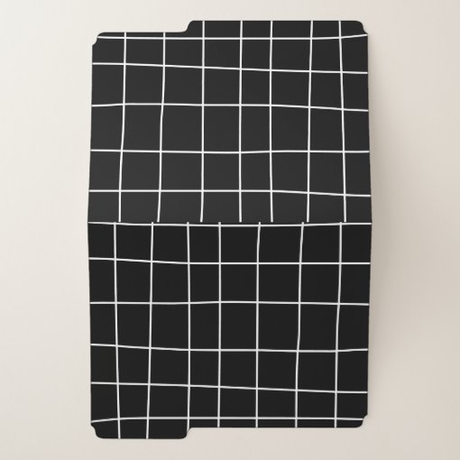 Wonky grid lines file folder | Zazzle