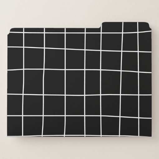 Wonky grid lines file folder | Zazzle