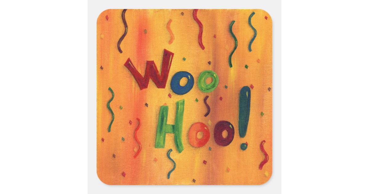 Woo Hoo stickers | Zazzle