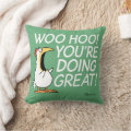 WOO HOO! YOU'RE DOING GREAT! Sandra Boynton Pillow | Zazzle