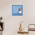 WOO HOO! YOU'RE DOING GREAT! Sandra Boynton Poster | Zazzle