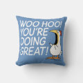 WOO HOO! YOU'RE DOING GREAT! Sandra Boynton Throw Pillow | Zazzle