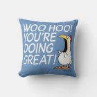 WOO HOO! YOU'RE DOING GREAT! Sandra Boynton Throw Pillow | Zazzle