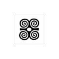 Wood Adinkra (Strength and Humility) Rubber Stamp | Zazzle