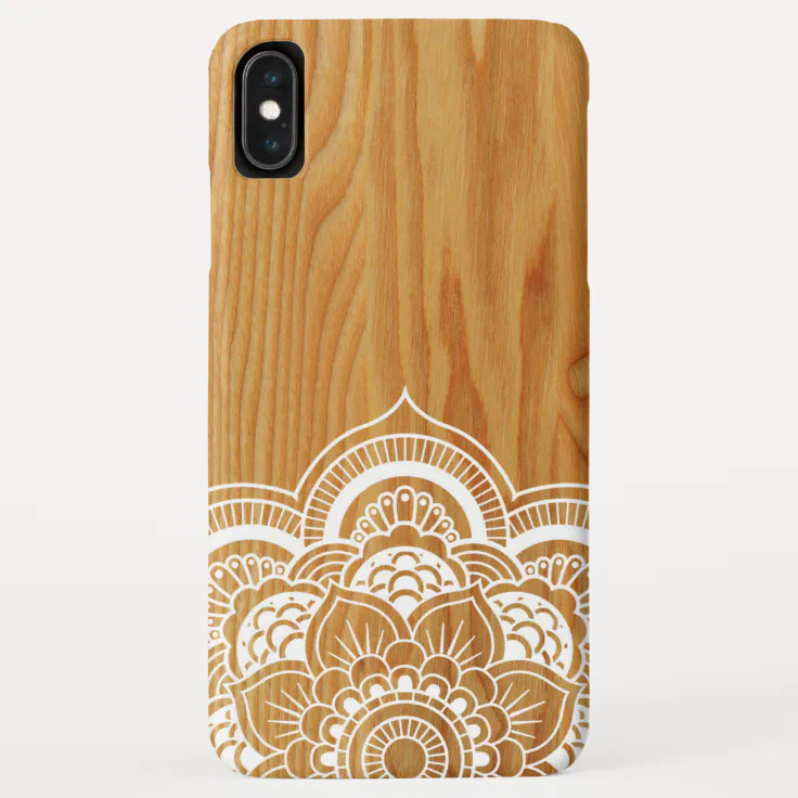 Wood and Mandala Case-Mate iPhone Case | Zazzle