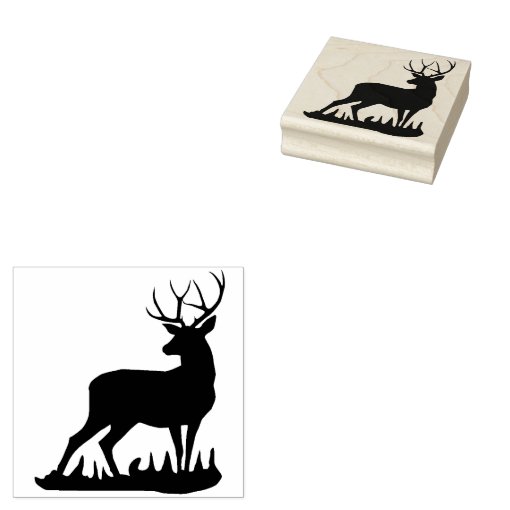 Wood Art Stamps/Deer Buck Rubber Stamp | Zazzle