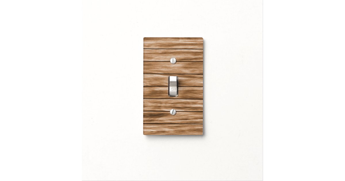 Wood Background - Brown Light Switch Cover | Zazzle