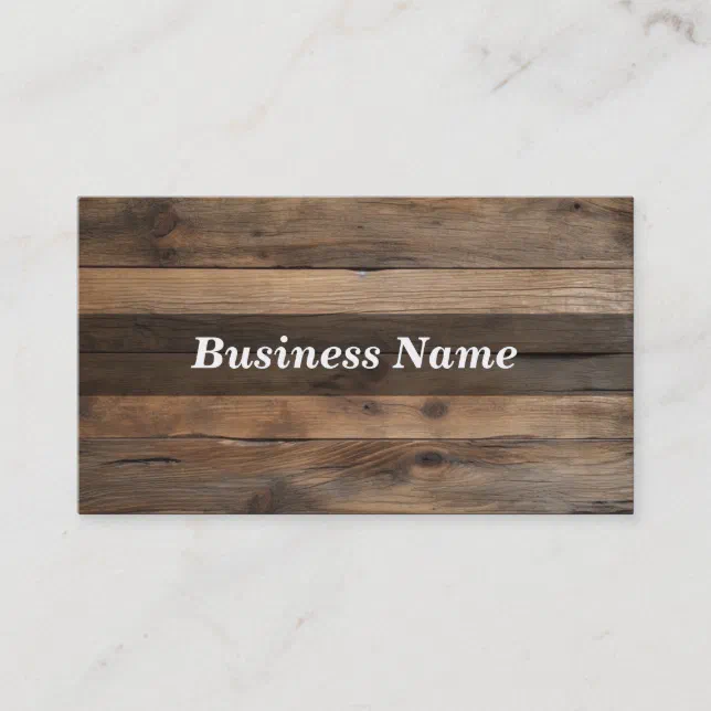 Wood Background Business Card | Zazzle