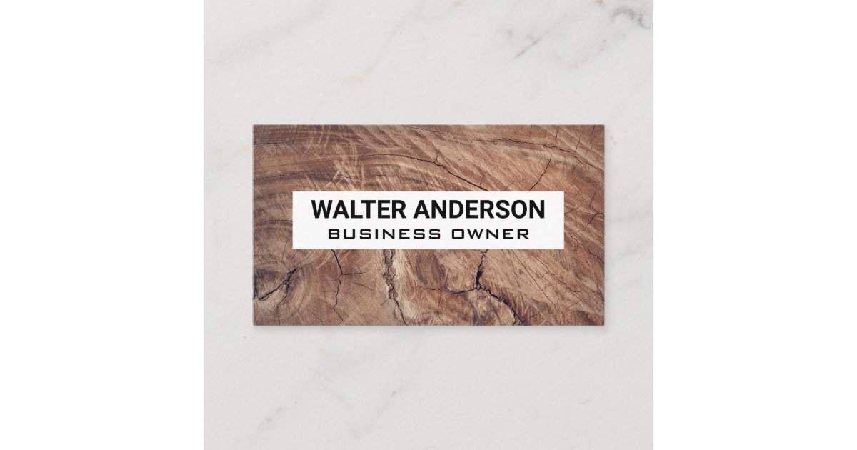 Wood Background Business Card | Zazzle