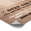 Wood Background, Lumber/Timber/Wood Yard Advert Poster | Zazzle