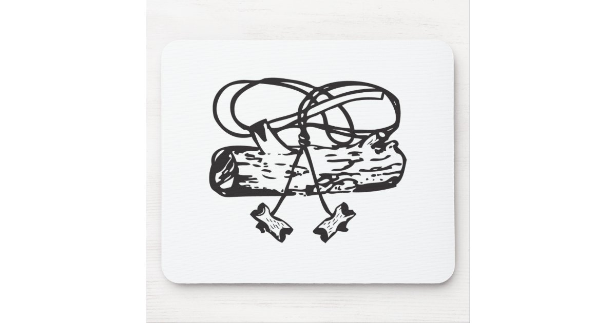 Wood Badge Axe-n-Log Mouse Pad | Zazzle