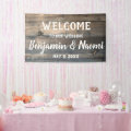 Wood Boards Wedding Welcome Banner | Zazzle