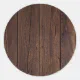 Wood Boards Wood Wall Texture Classic Round Sticker | Zazzle