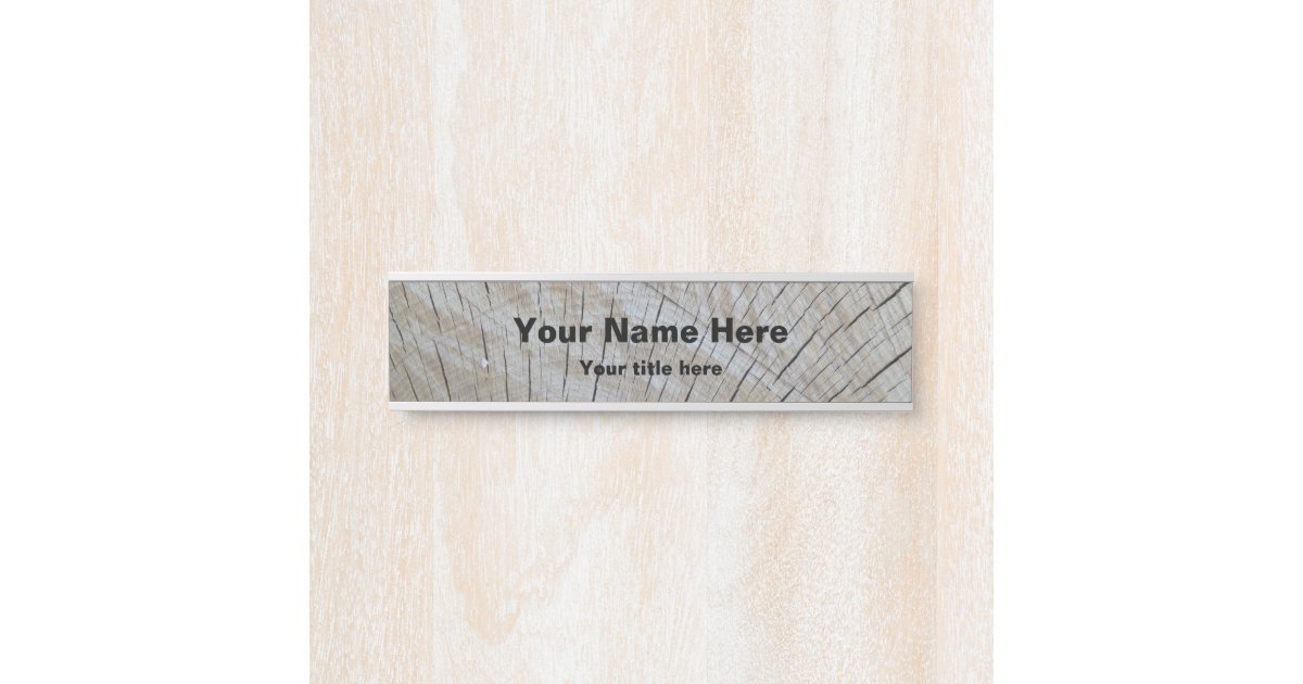 Wood Desk Name Plate | Zazzle
