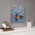 Wood Duck Wall Clock | Zazzle
