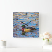 Wood Duck Wall Clock | Zazzle