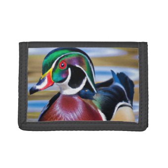 Wood Duck Wallet, Duck Hunting Trifold Wallet | Zazzle