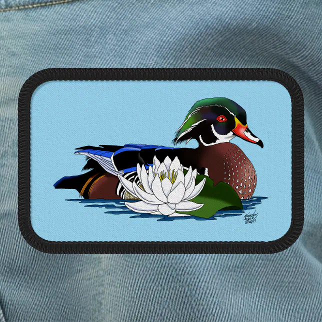 Wood Duck water Lily Patch | Zazzle