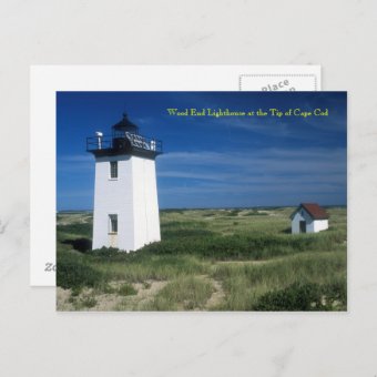 Wood End Lighthouse, Tip of Cape Cod, Provincetown Postcard | Zazzle