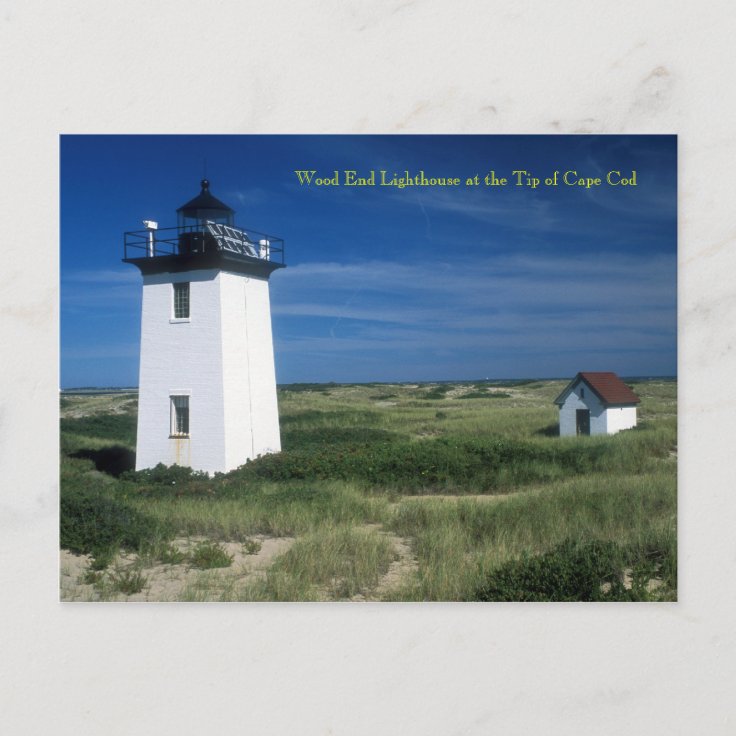 Wood End Lighthouse, Tip of Cape Cod, Provincetown Postcard | Zazzle