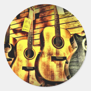 Guitar Stickers | Zazzle