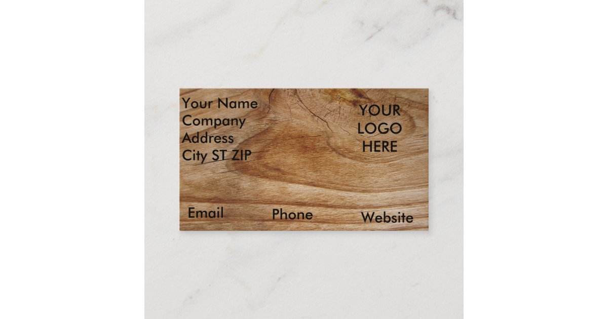 Wood Grain Business Cards Retro Rustic Design HOT! | Zazzle