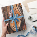 Wood Grain Pattern Wrapping Paper | Zazzle