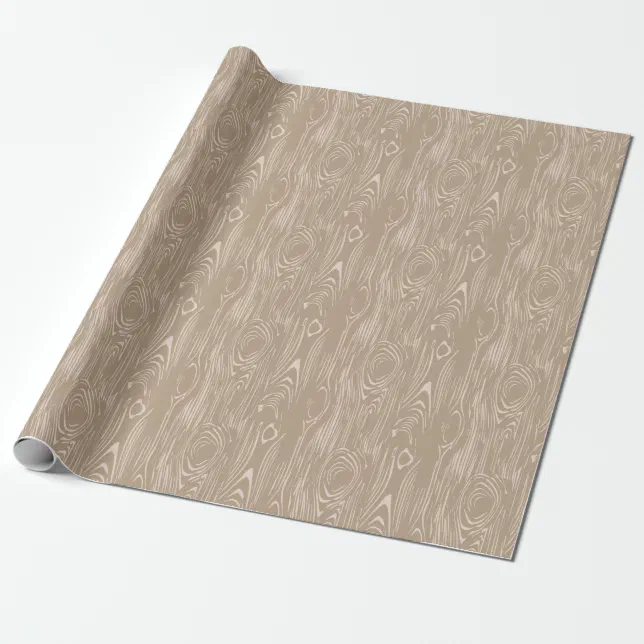 Wood grain pattern wrapping paper | Zazzle