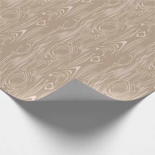 Wood grain pattern wrapping paper | Zazzle