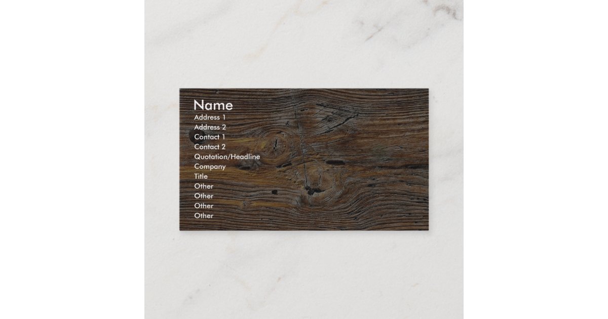 Wood grain, sheet of weathered timber business card | Zazzle