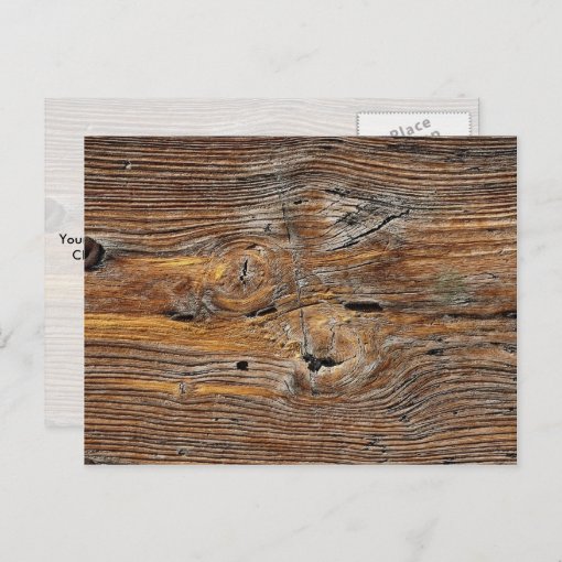 Wood grain, sheet of weathered timber postcard | Zazzle
