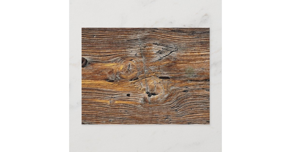 Wood grain, sheet of weathered timber postcard | Zazzle