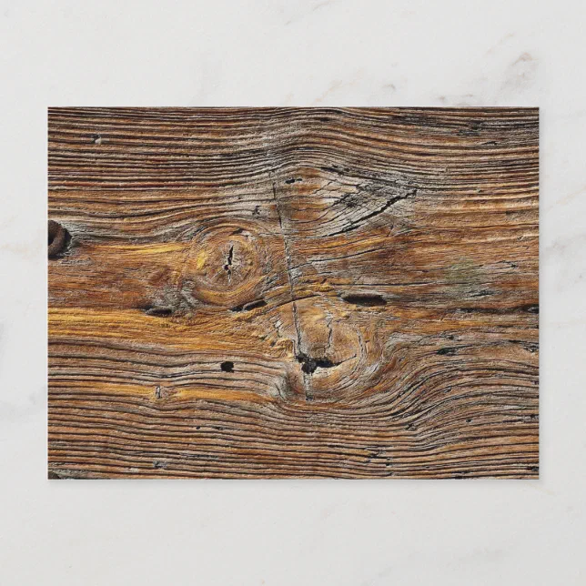 Wood grain, sheet of weathered timber postcard | Zazzle