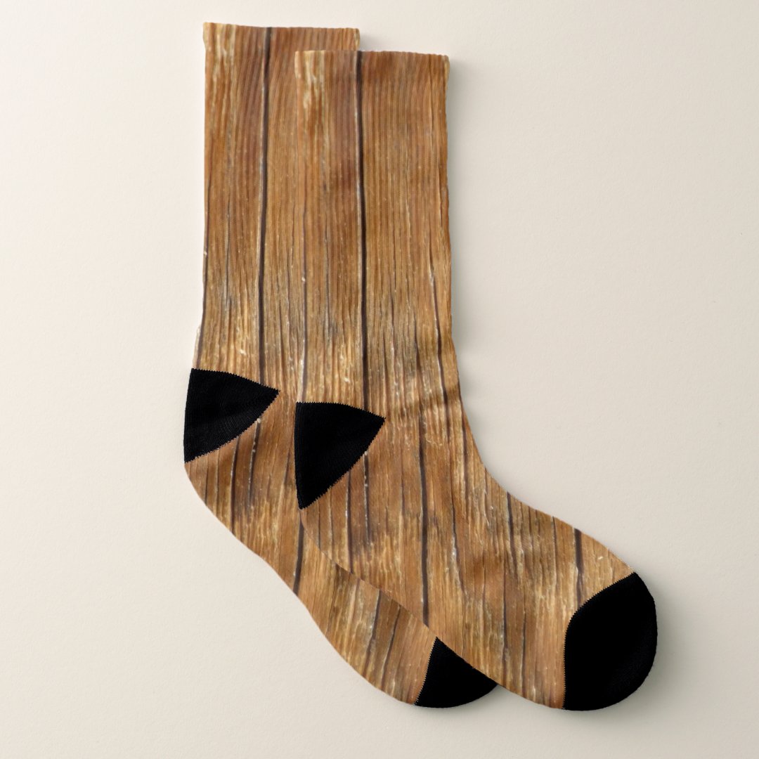 Wood Grain Socks | Zazzle