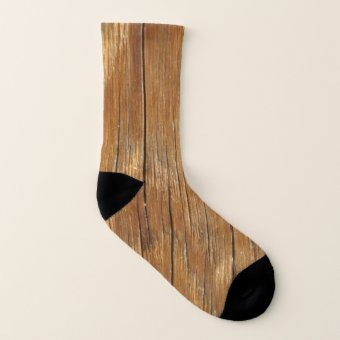 Wood Grain Socks | Zazzle