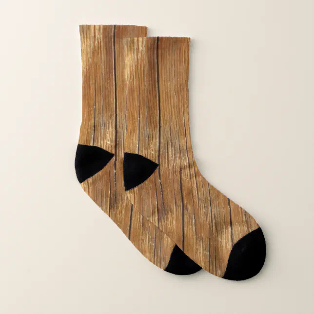 Wood Grain Socks | Zazzle