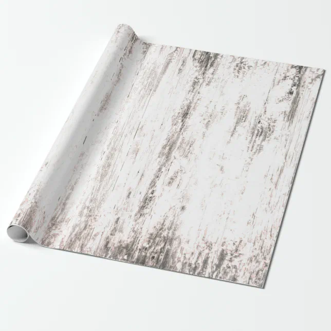 Wood Grain White Rustic Country Texture Decoupage Wrapping Paper | Zazzle