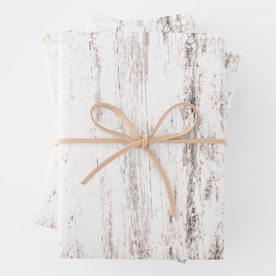 Wood Grain White Rustic Country Texture Decoupage Wrapping Paper Sheets ...
