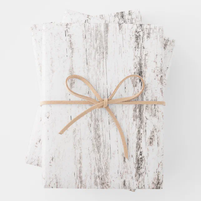 Wood Grain White Rustic Country Texture Decoupage Wrapping Paper Sheets ...